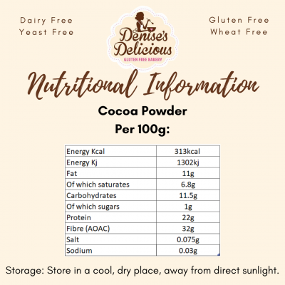 Denise’s Delicious Gluten Free Cocoa Powder, Low-Fat 500g | Ireland ...